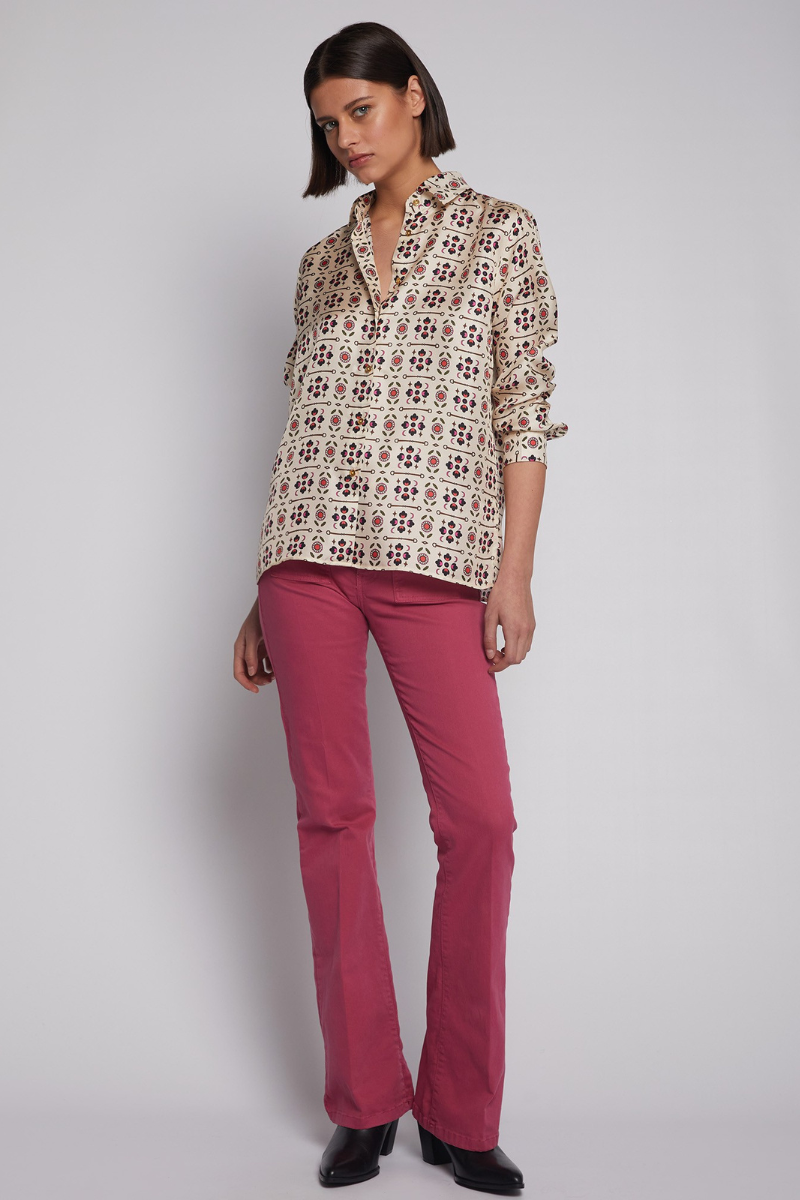 Vilagallo, Irina Shirt- Floral Equestrian – Snapdragon Designs