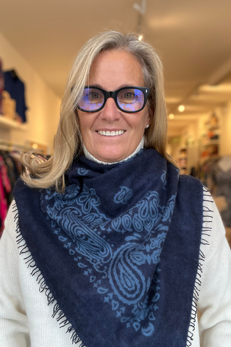 Cashmere Bandana Scarf, Various Colours, by Kas – Snapdragon Designs