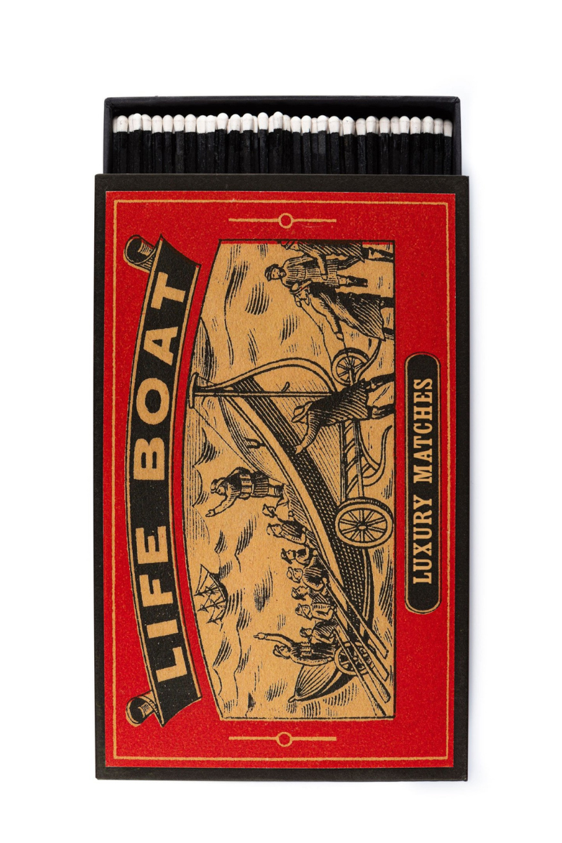 Archivist Gallery, Giant Safety Matches- The Lifeboat – Snapdragon Designs