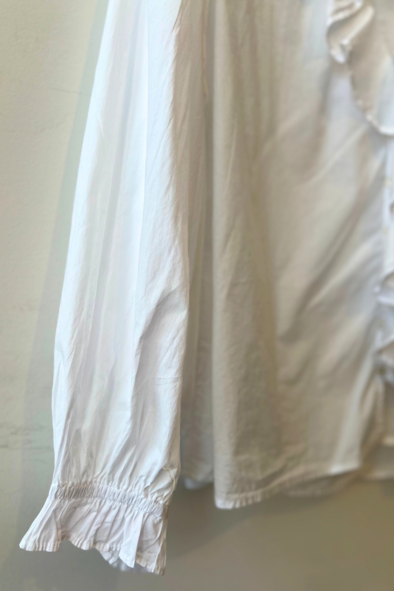 Velvet, Cinthia Collared Shirt-White – Snapdragon Designs