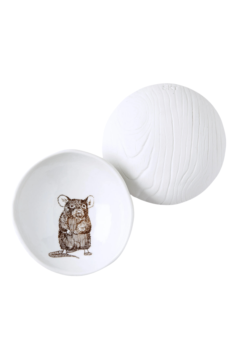 SKT, Woodgrain Dish Mouse – Snapdragon Designs